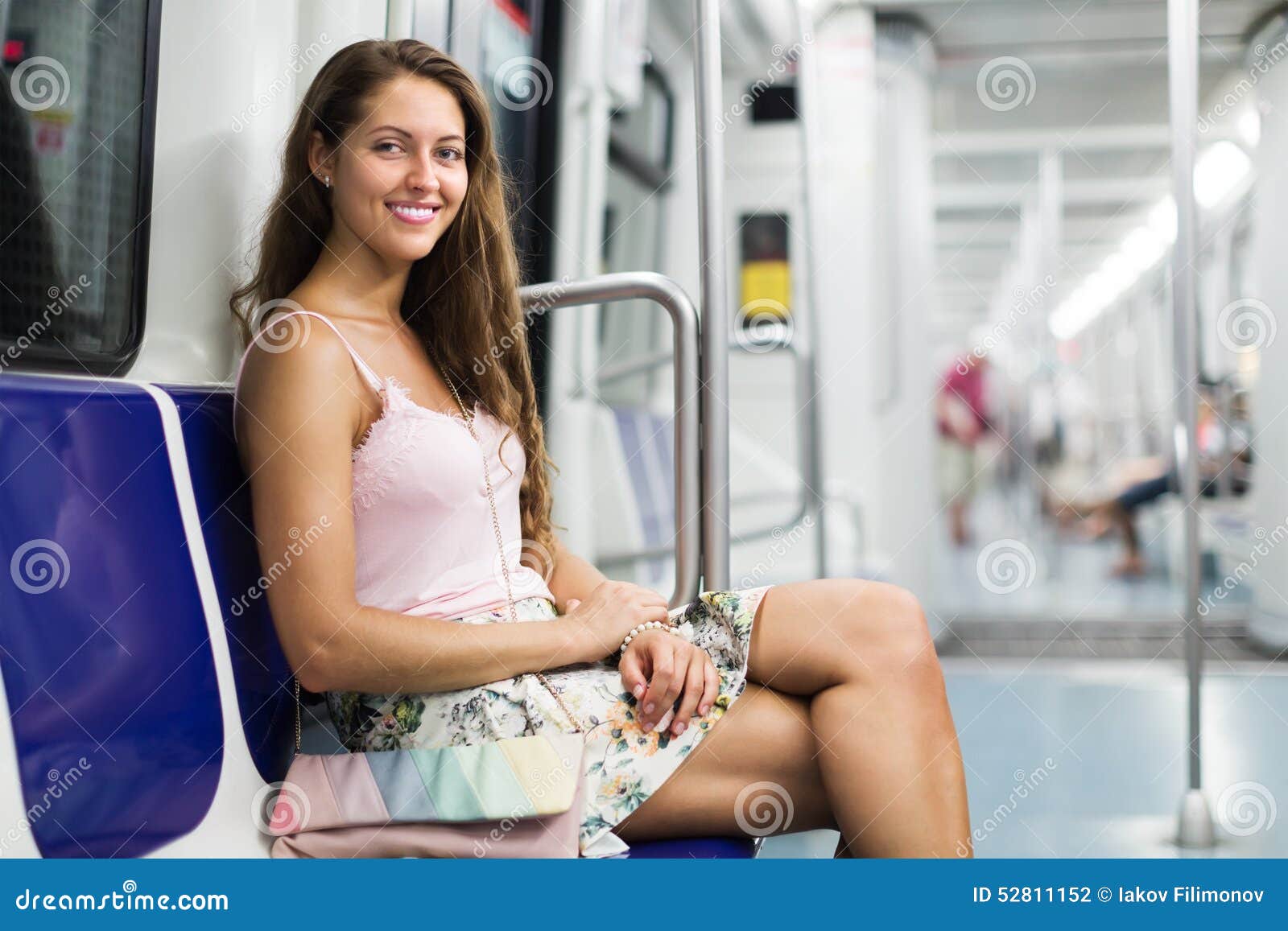 Girl Passenger Inside Train Stock Photo - Image of tram, city: 52811152