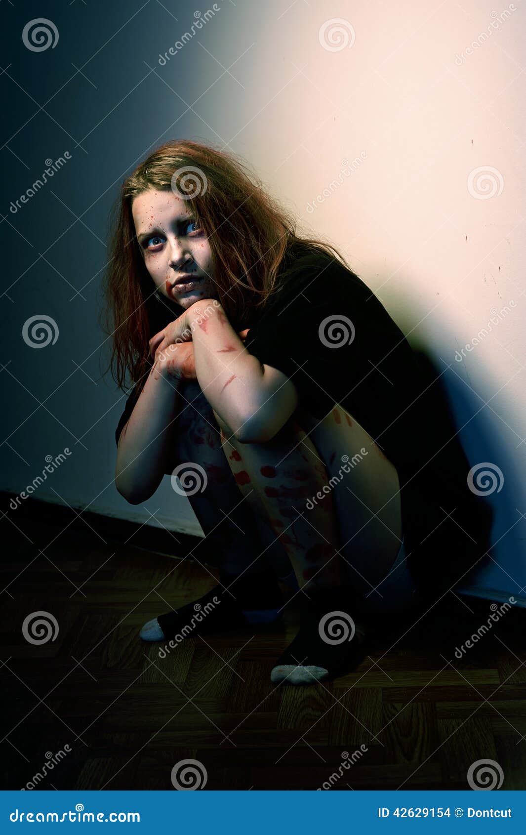 Girl Patient of Mental Home Stock Photo - Image of armageddon, creepy ...