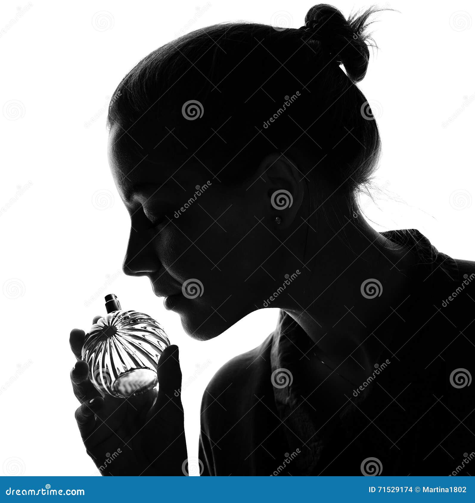 Girl with perfume stock photo. Image of feminine, glamour - 71529174