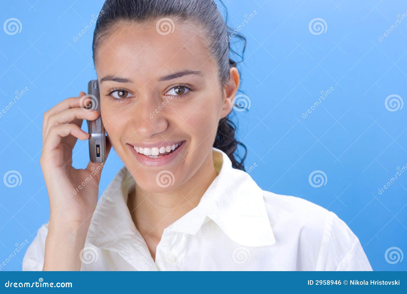 Girl with phone stock photo. Image of businesswoman, laugh - 2958946
