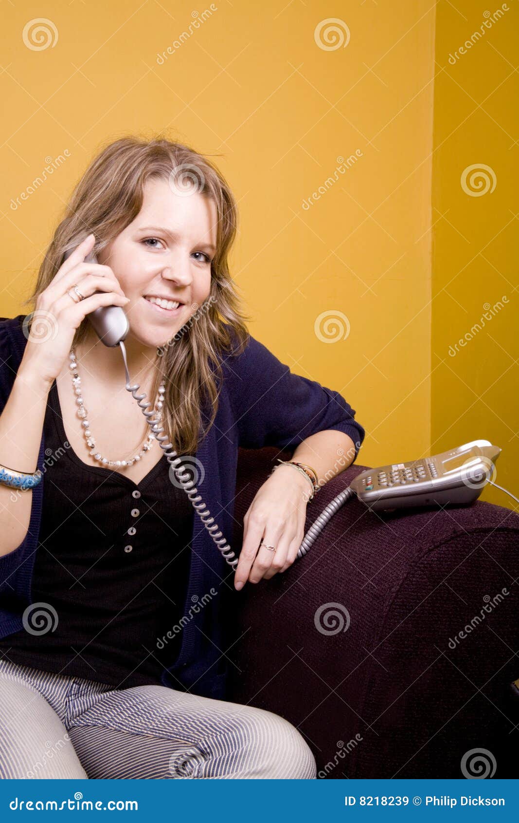 Girl on Phone stock image. Image of listen, communicate - 8218239