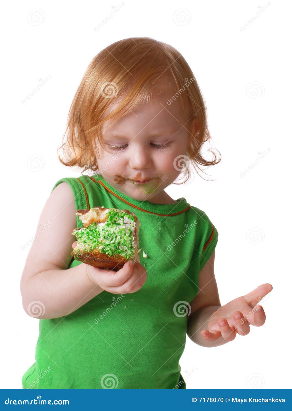 Girl with pie stock photo. Image of sweet, people, breakfast - 7178070