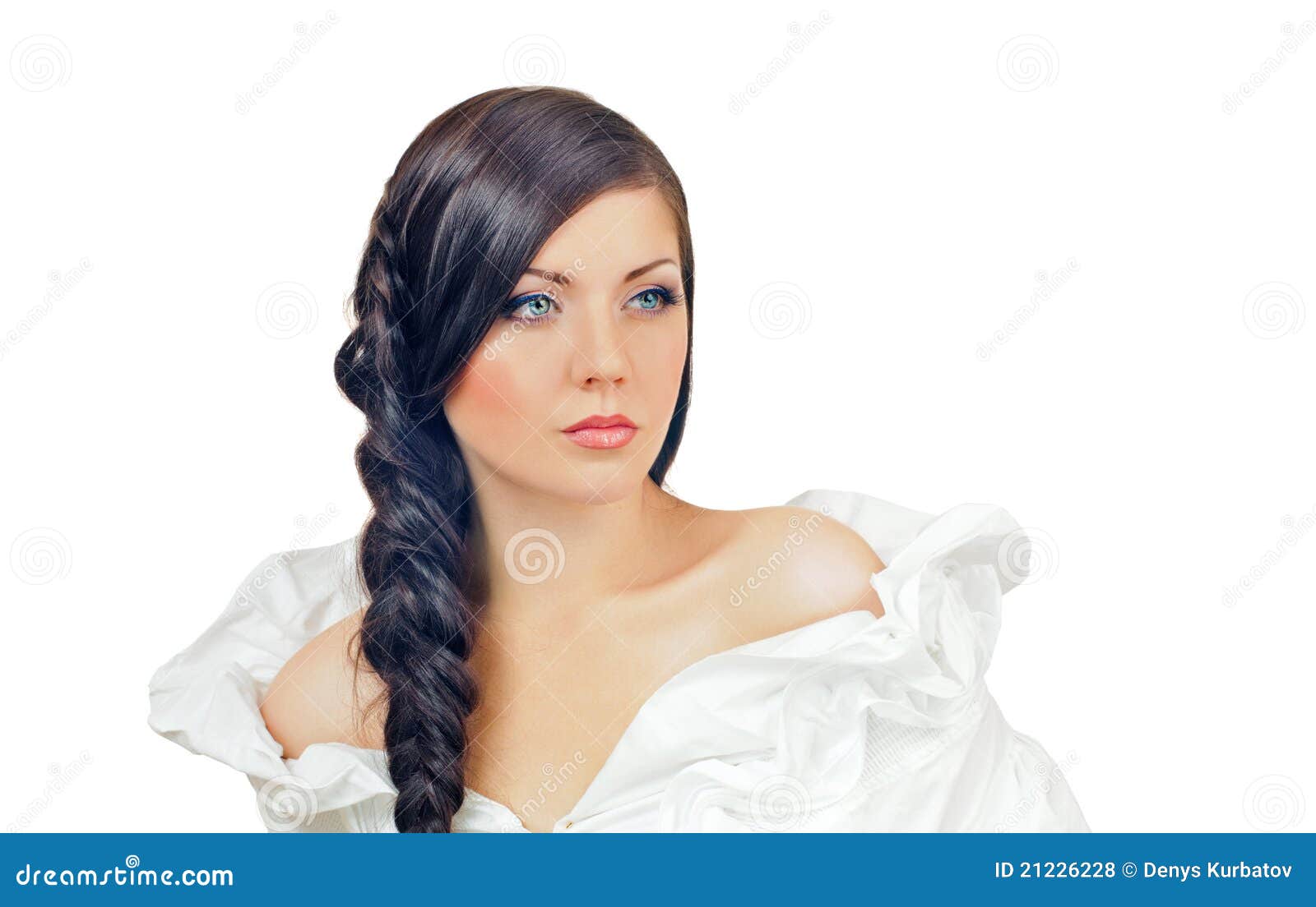 Girl with plait stock photo. Image of bright, coiffure - 21226228