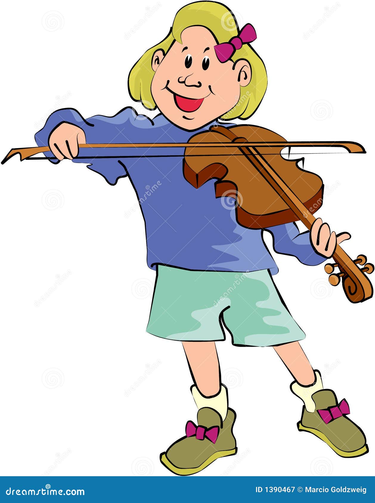 Cartoon Fiddle Classical Music Instrument | CartoonDealer.com #86280795