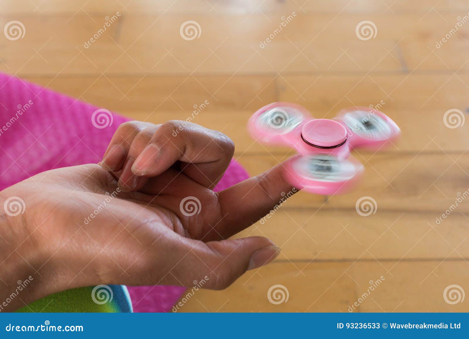 Girl Playing with Fidget Spinner Stock Image - Image of exercise ...
