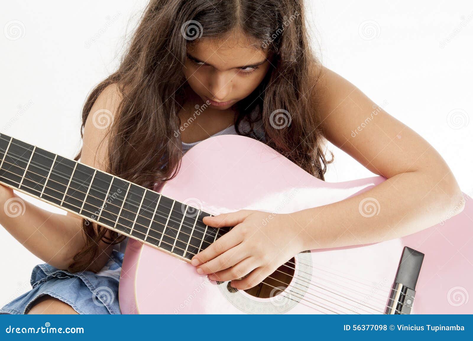 Girl Playing Guitar And Sing Stock Photo - Image of beautiful, guitar ...