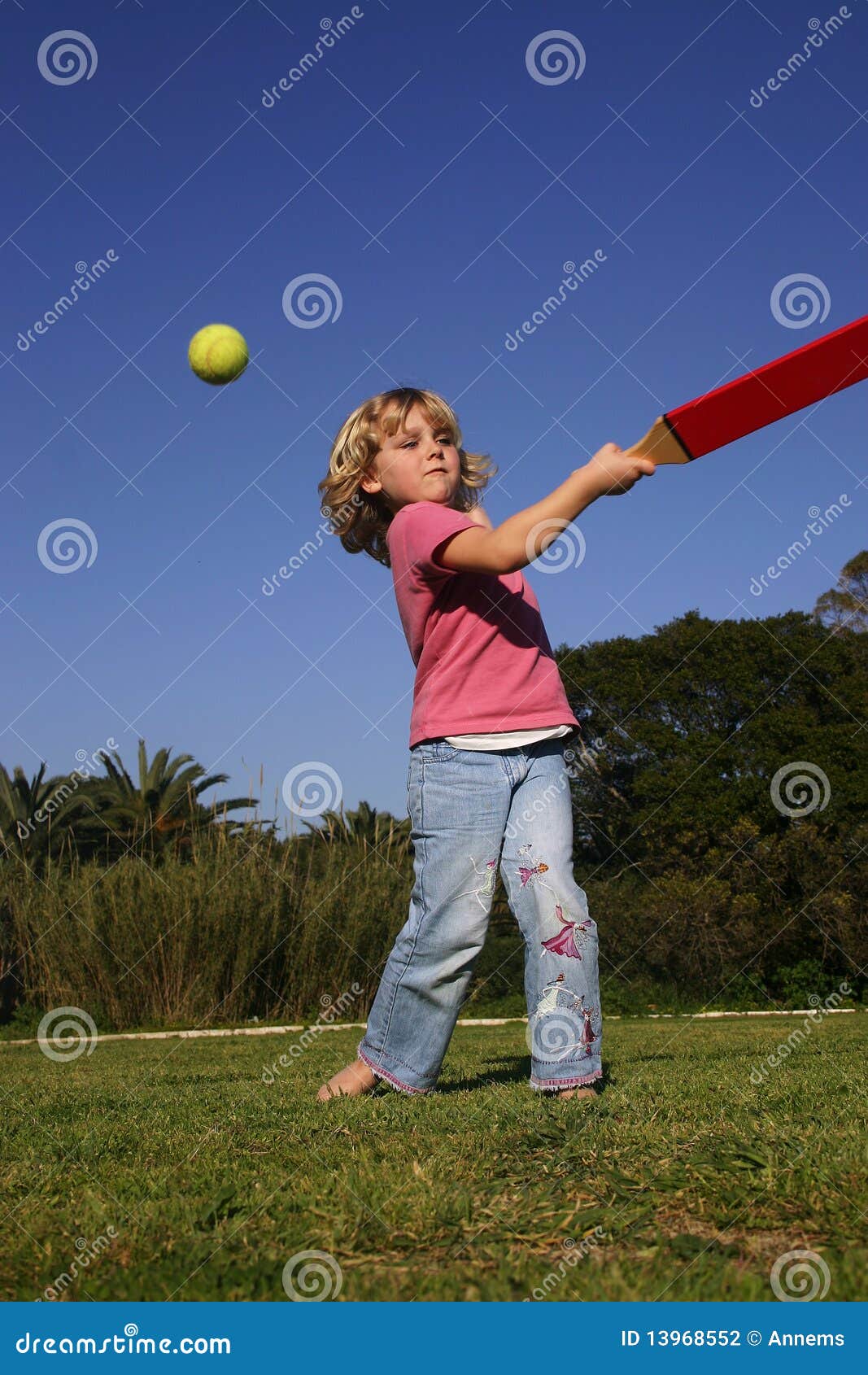 Girl playing rounders stock photo. Image of vertical - 13968552