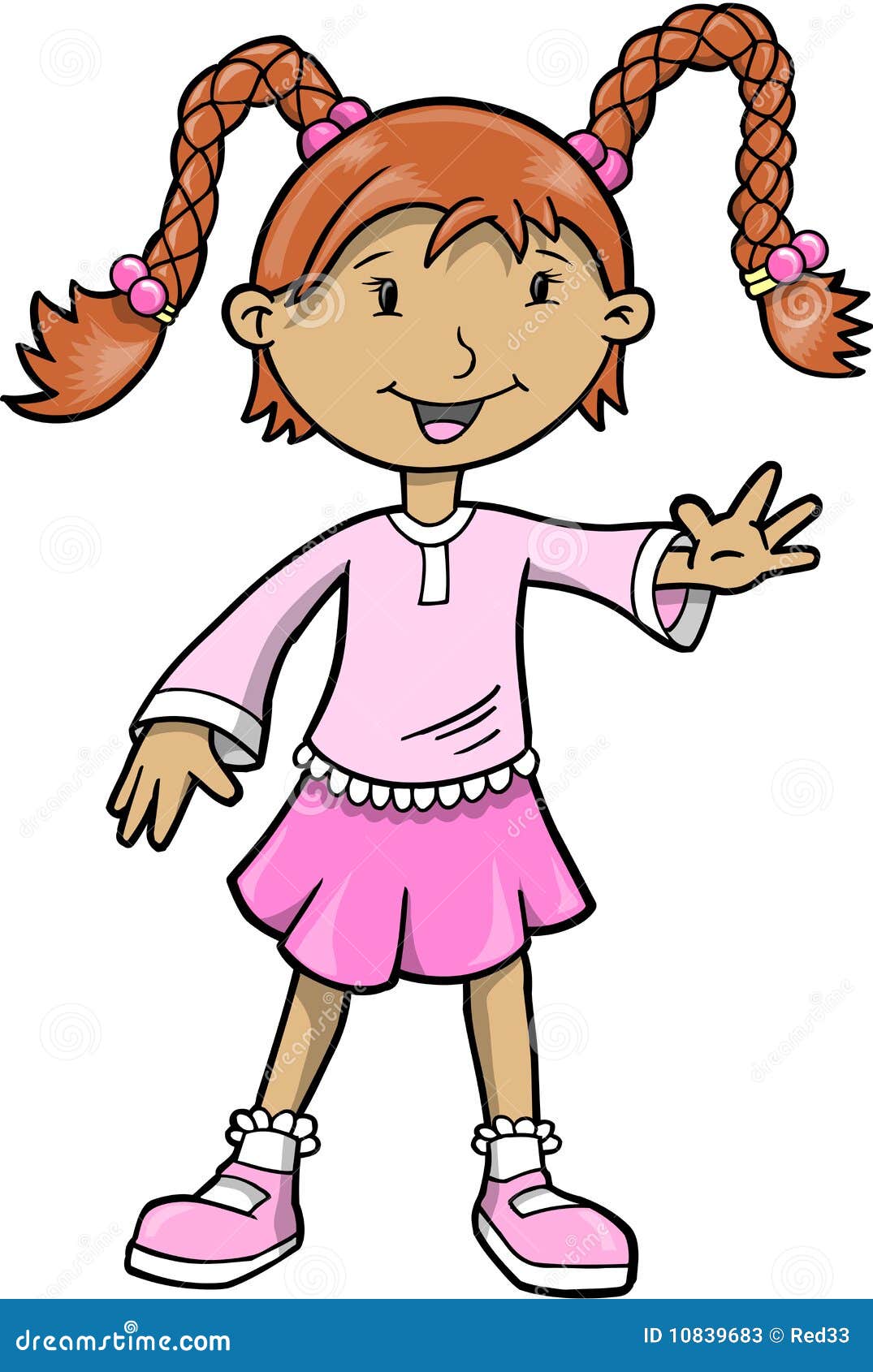 Girl Playing Vector Illustration Stock Vector - Illustration of person ...