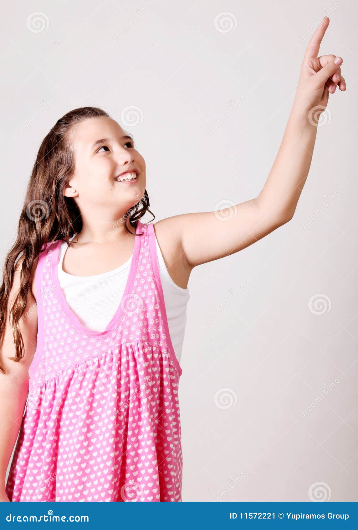 Girl pointing stock image. Image of concept, design, smiling - 11572221