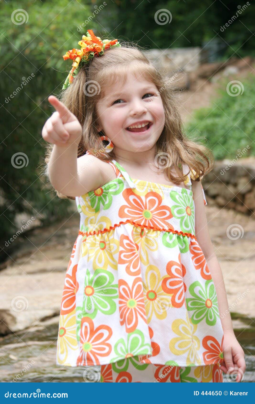 Girl pointing finger stock photo. Image of emotion, happy - 444650