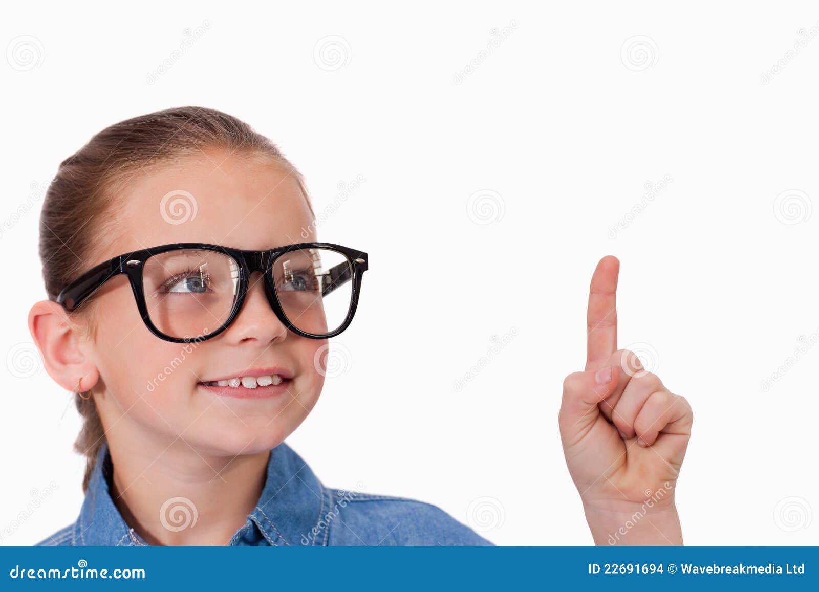 Girl pointing at something stock photo. Image of child - 22691694