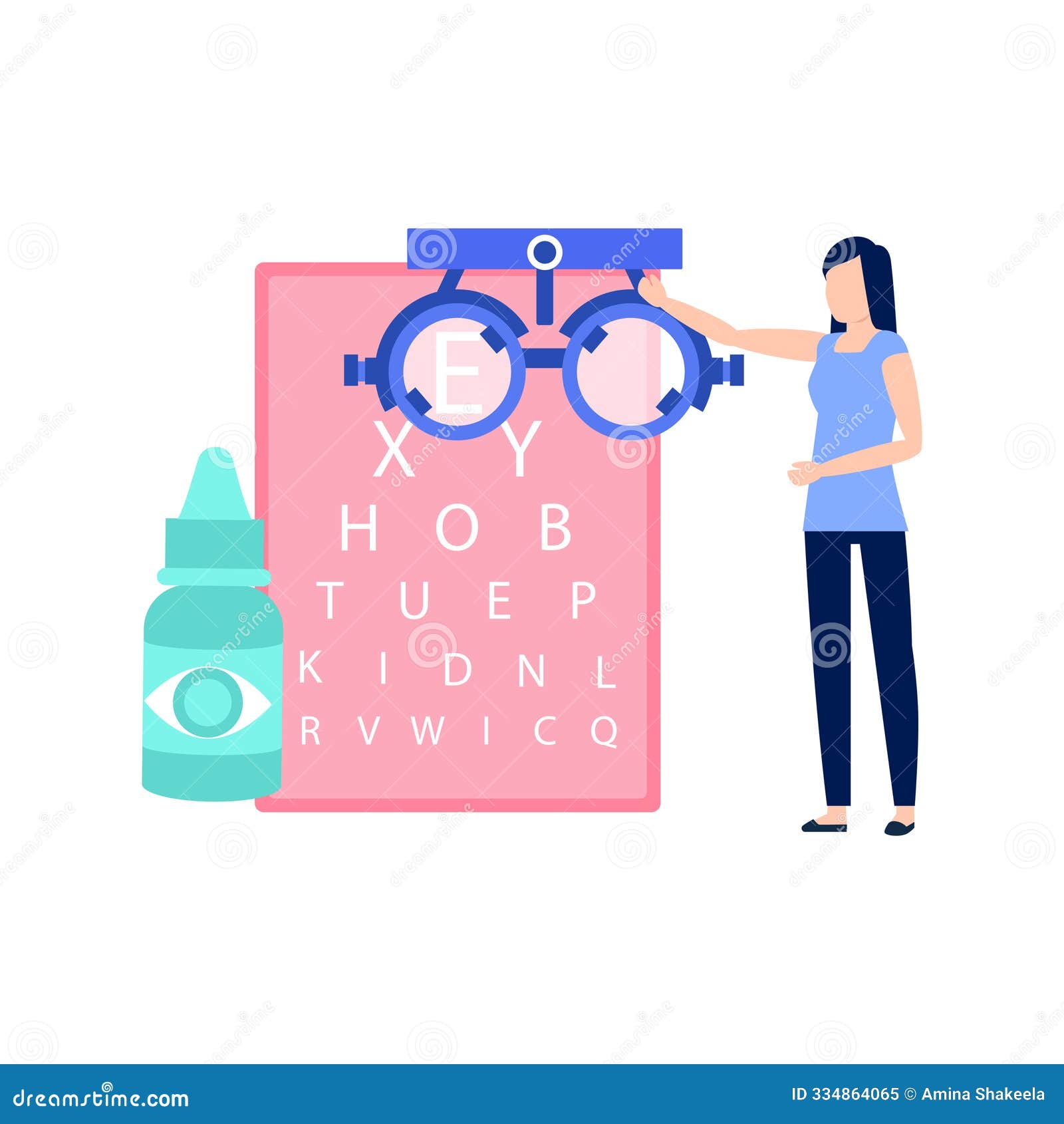 Snellen Chart Template. Table With Letters For An Ophthalmologist Test ...