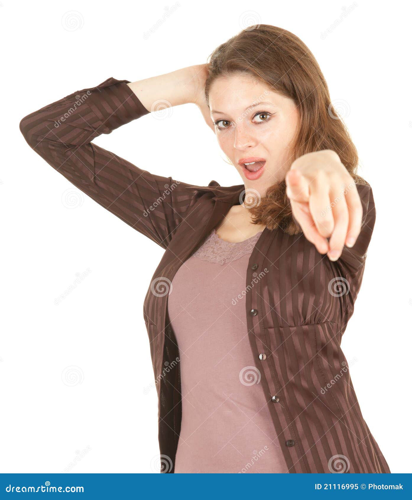 Girl pointing you stock image. Image of teens, female - 21116995