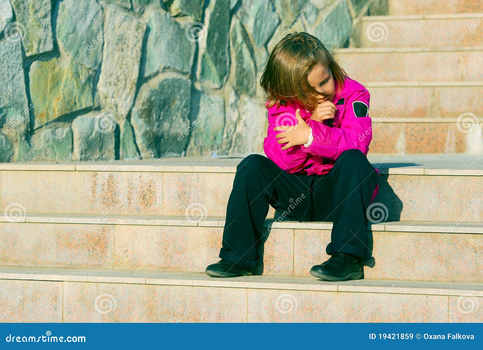 Girl is pondering stock image. Image of slav, sitting - 19421859