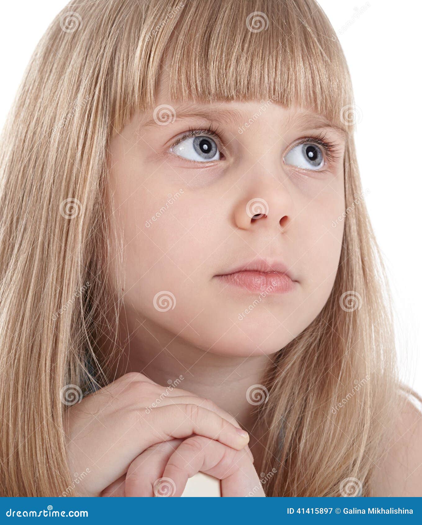 The girl stock image. Image of girl, dreaming, years - 41415897