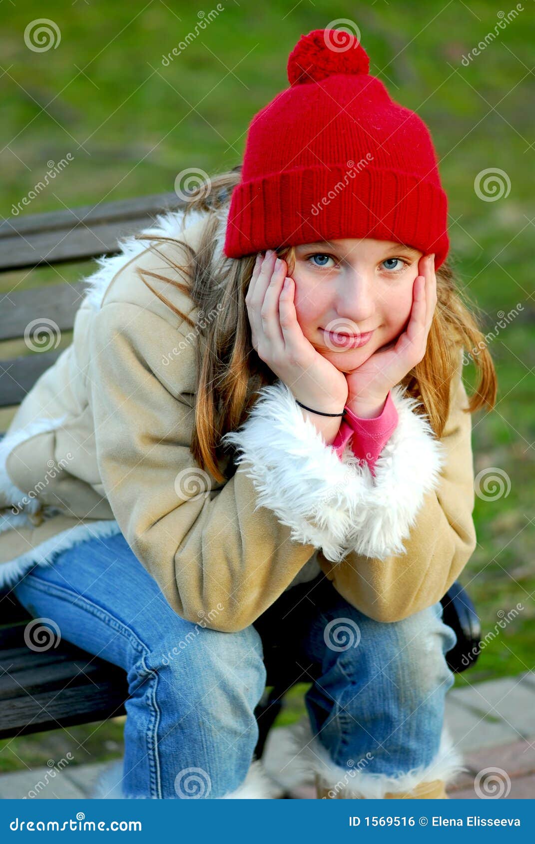 Girl portrait outside stock photo. Image of cute, child - 1569516
