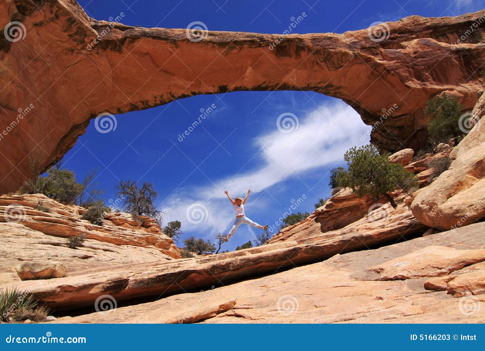 Girl posing inside of arch stock image. Image of adventure - 5166203