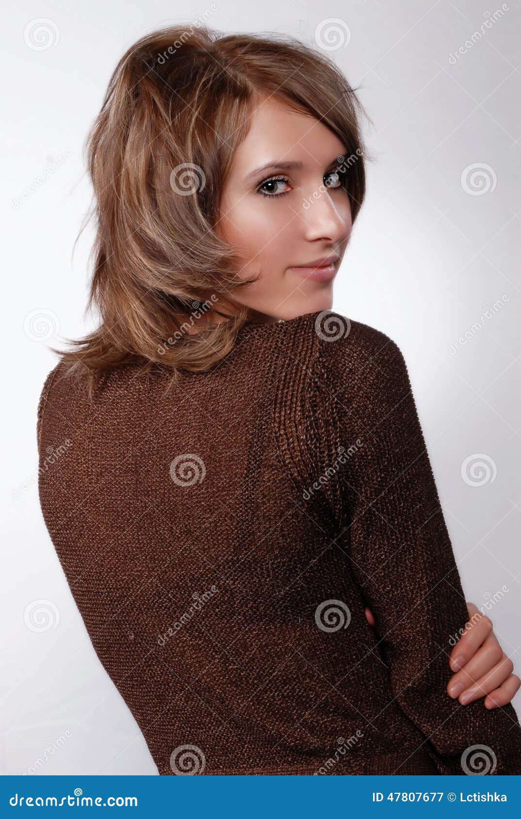 Girl posing in the studio stock image. Image of vogue - 47807677