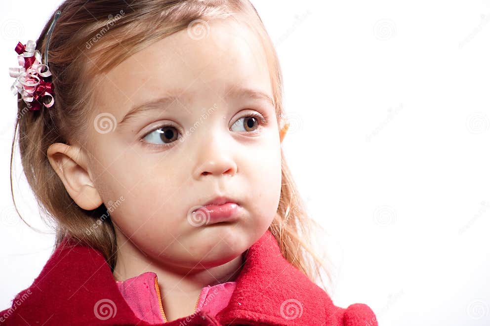 Girl pouting stock photo. Image of little, person, emotion - 21343306