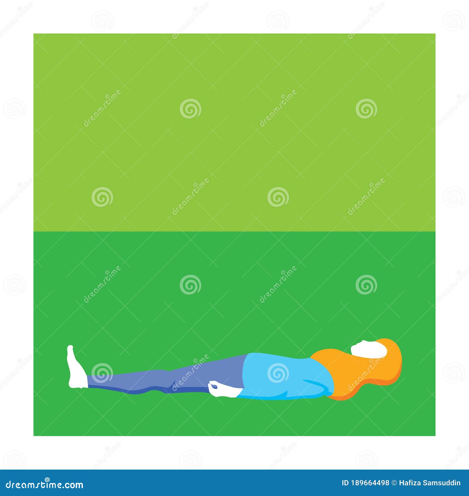 Yoga Corpse Pose Cartoon Vector Illustration Monochrome | CartoonDealer ...