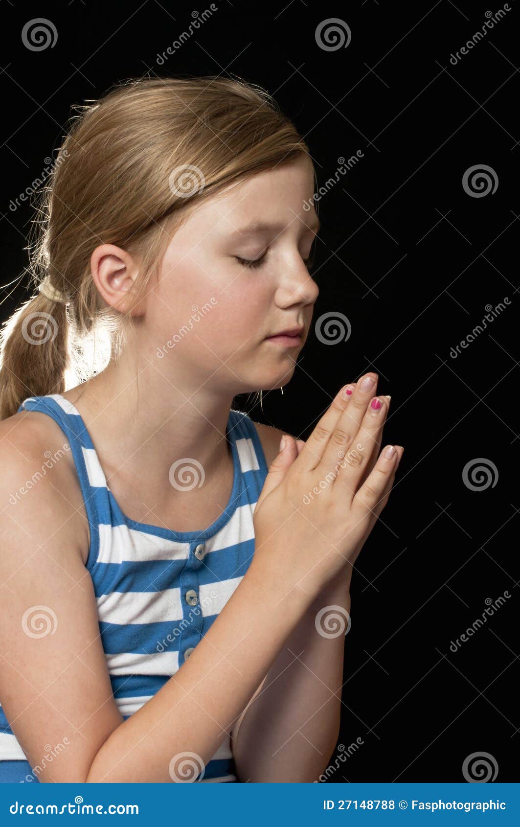 Girl praying stock photo. Image of prayer, person, love - 27148788