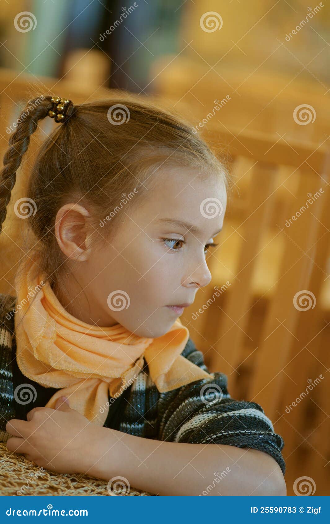 Girl-preschooler To Profile Stock Image - Image of daughter, child ...
