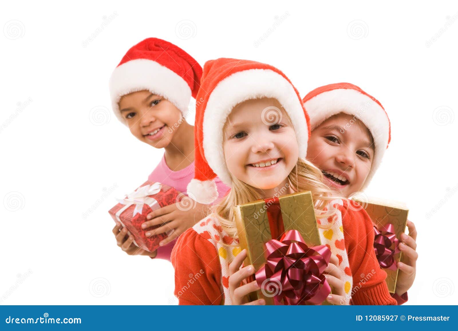 Girl with present stock image. Image of festivity, event - 12085927