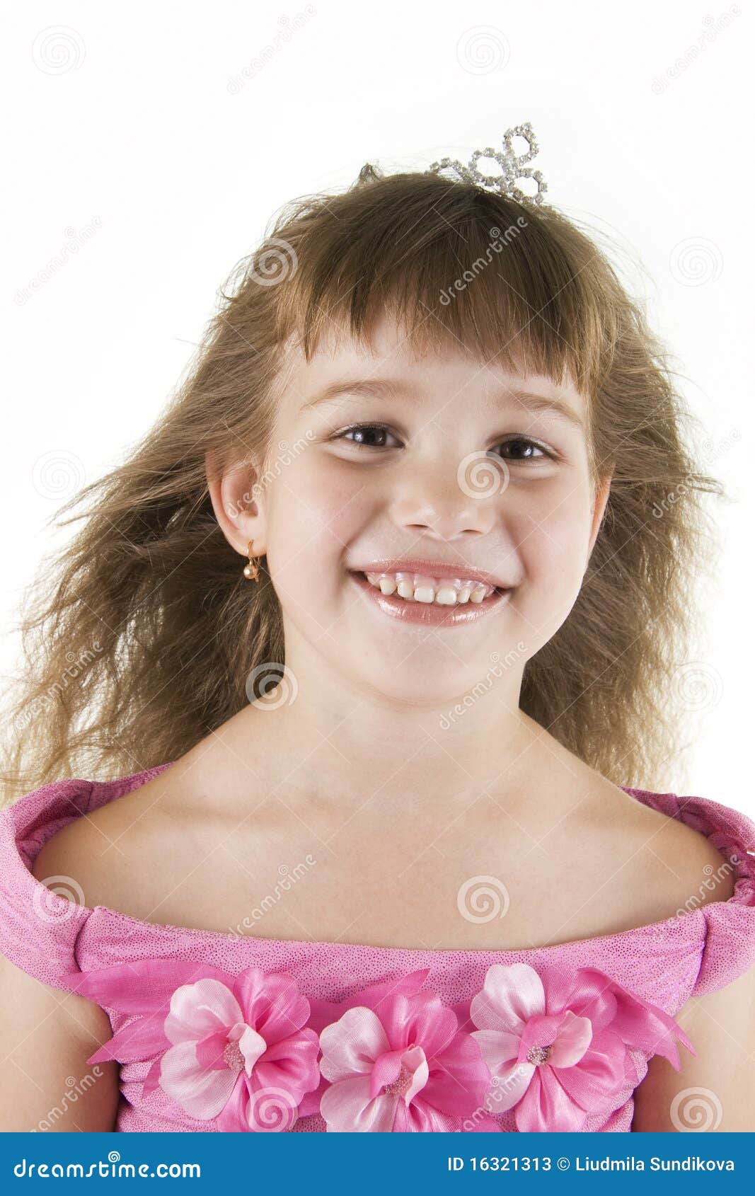 Girl Princess. stock image. Image of child, isolated - 16321313