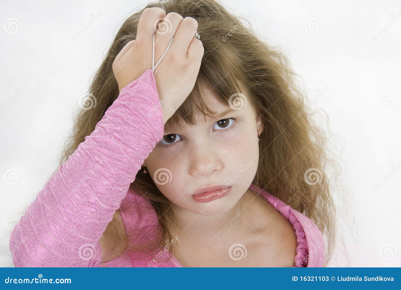 Girl Princess sad. stock image. Image of girl, female - 16321103