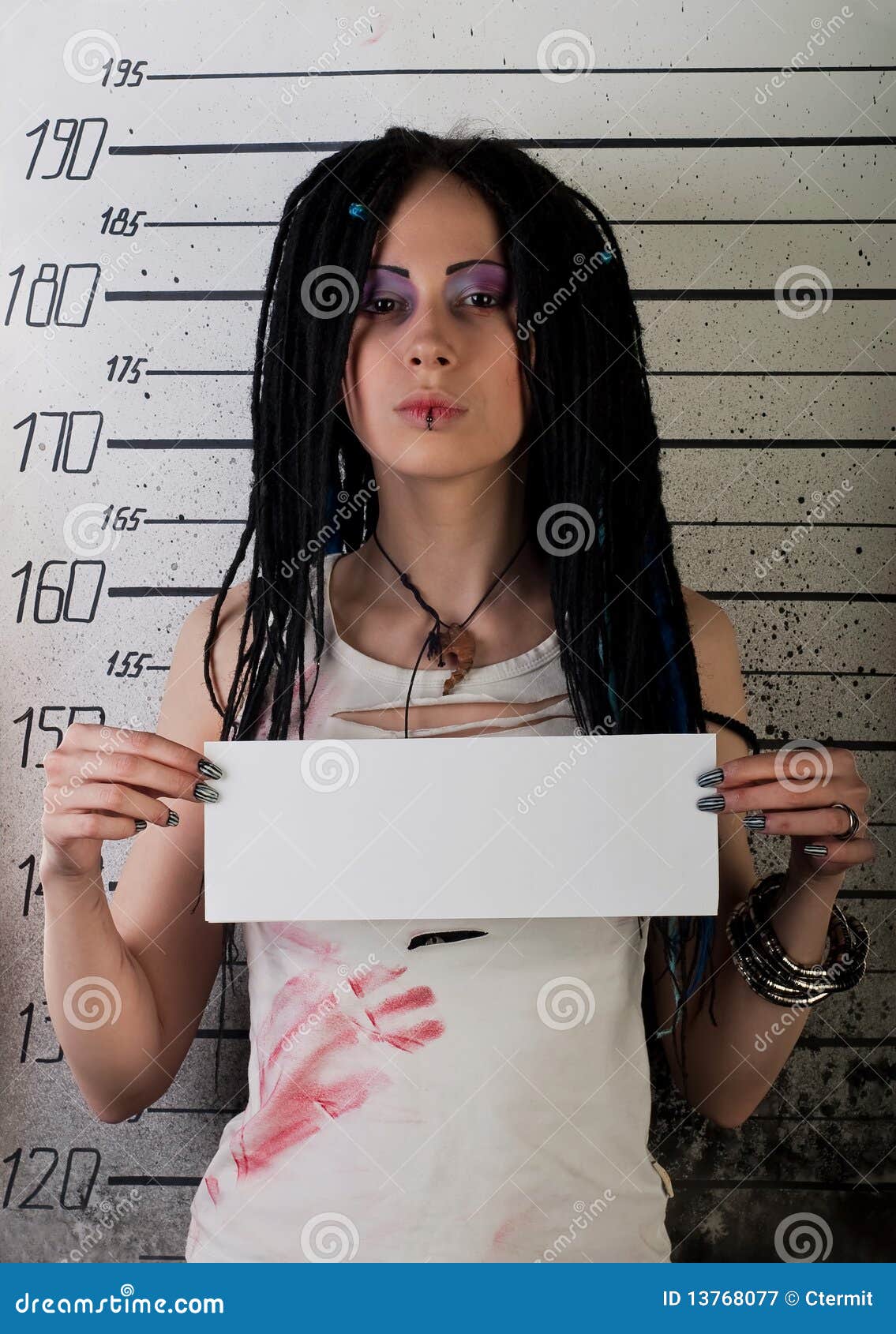 Girl in Prison. Profile Photo Stock Image - Image of eyes, adult: 13768077