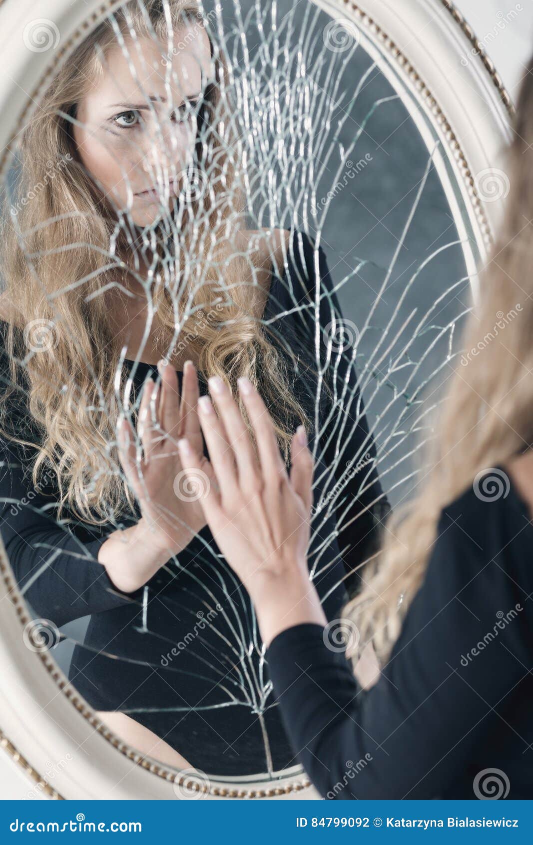 Girl and Problem with Self-esteem Stock Photo - Image of illness ...