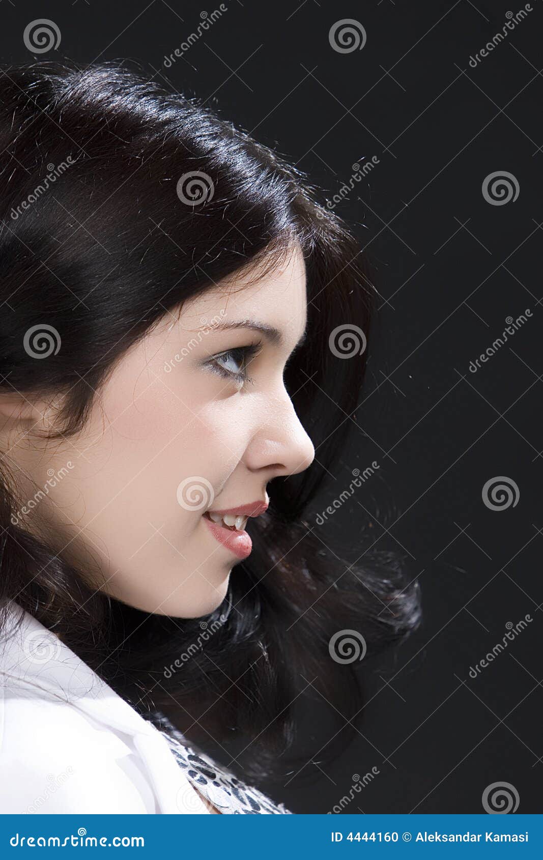 Girl profile stock photo. Image of model, beautifu, makeup - 4444160