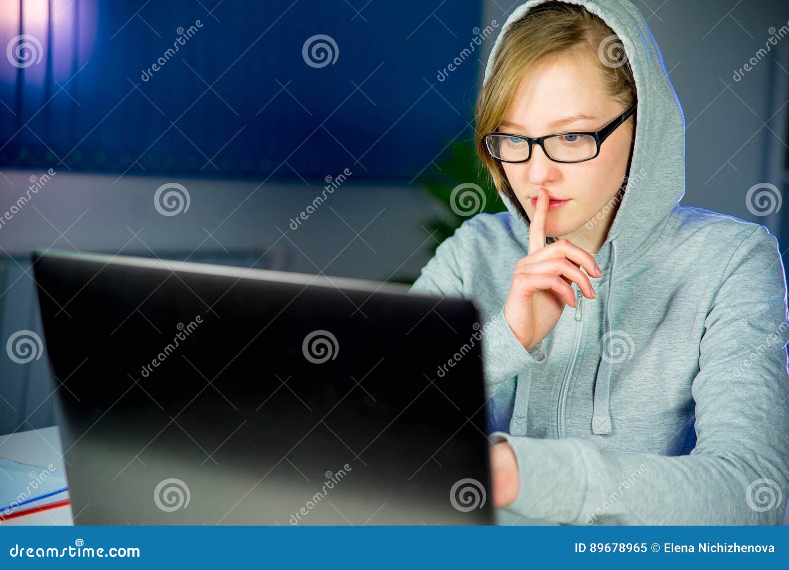 A girl programmer stock image. Image of professional - 89678965