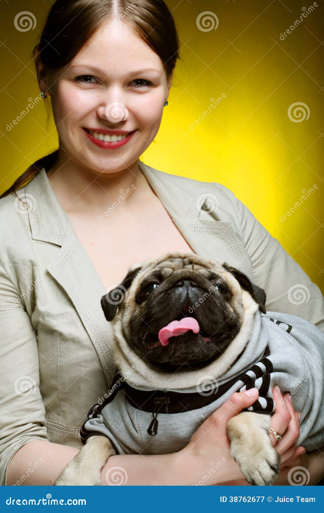 Girl and pug stock image. Image of cute, females, pekinese - 38762677