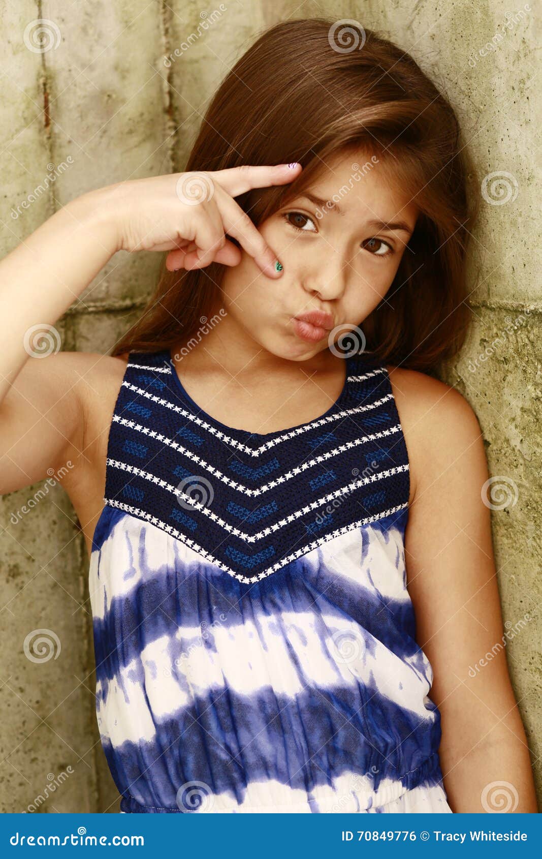 Girl pursing lips stock photo. Image of attractive, human - 70849776