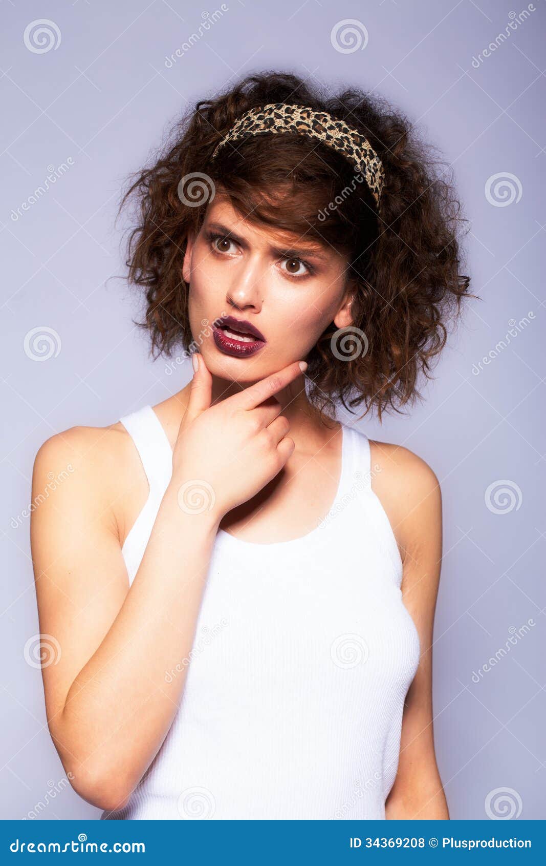 Girl with Puzzled Expression Stock Photo - Image of brown, beautiful ...