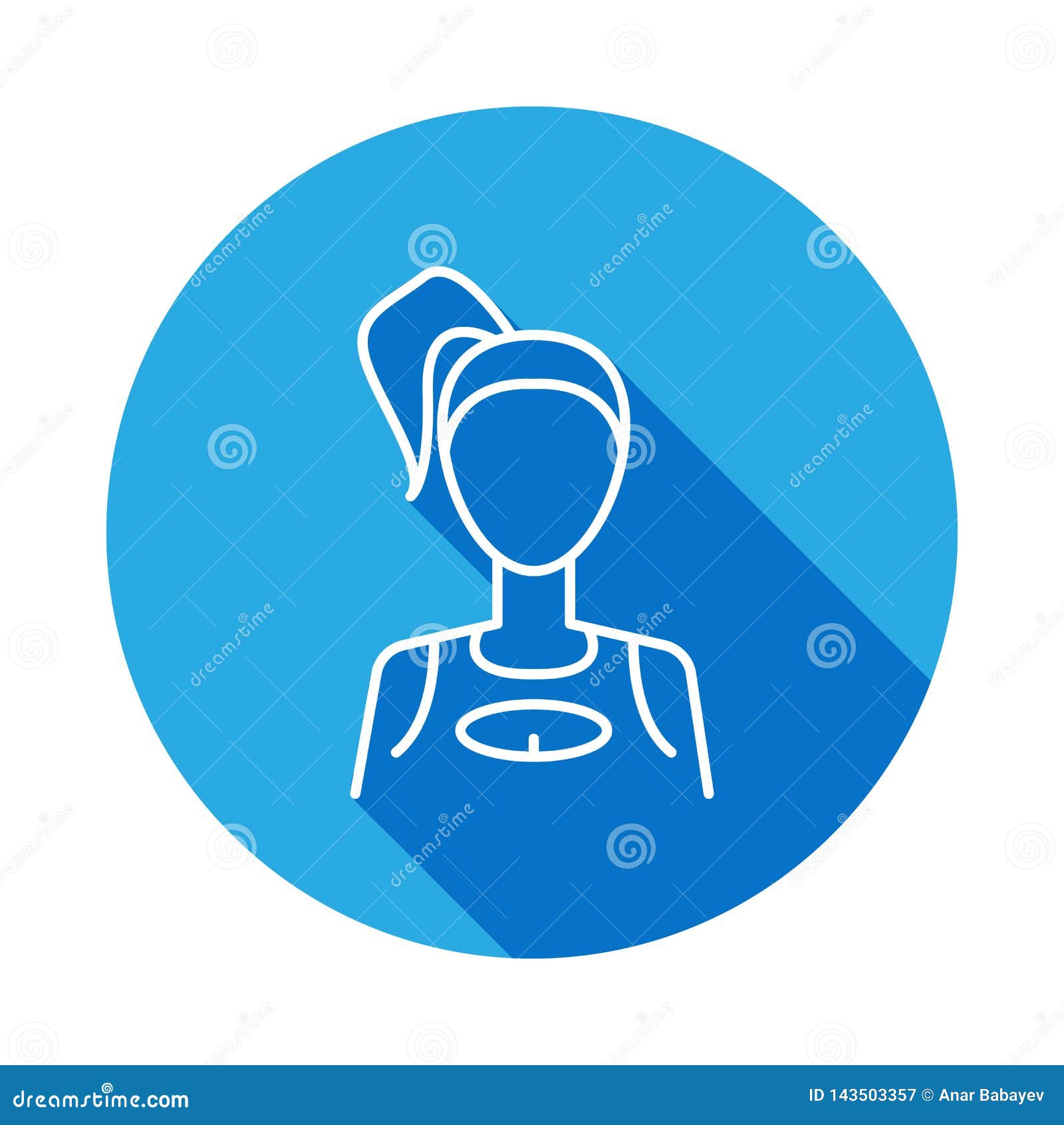 Girl on the Race Icon with Long Shadow. Element of Racing for Mobile ...