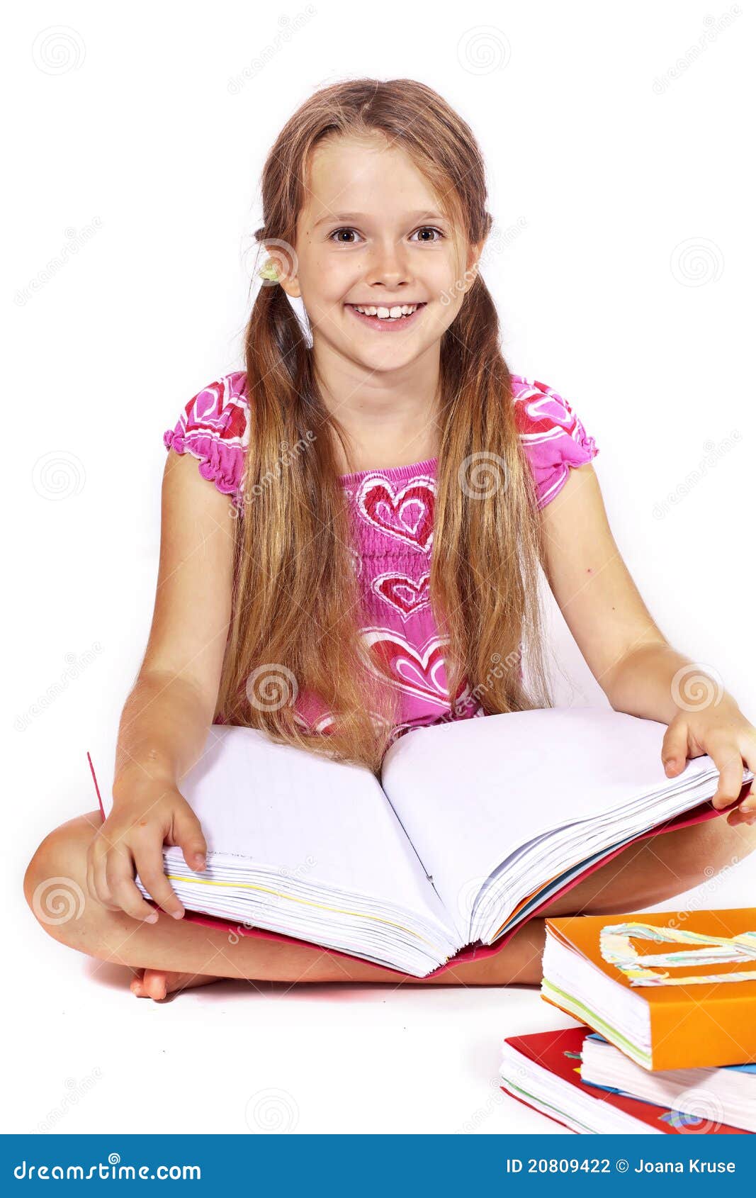 Girl Reading stock photo. Image of books, book, study - 20809422