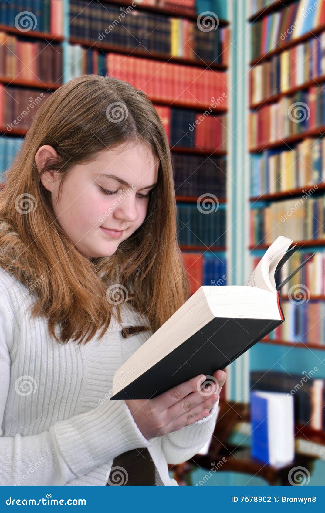 Girl Reading stock photo. Image of literacy, literate - 7678902