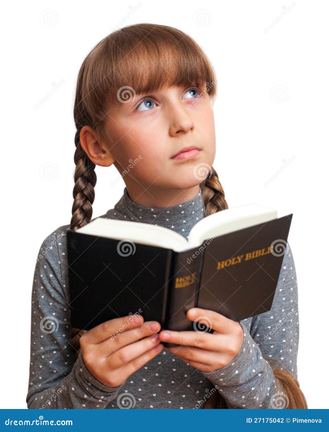 Girl reading a Bible stock photo. Image of love, beauty - 27175042