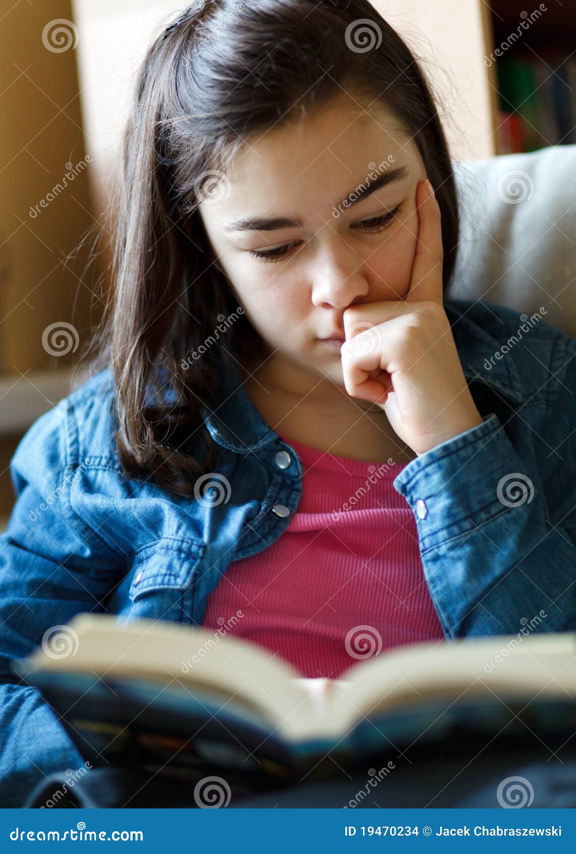 Girl reading book stock photo. Image of pupil, book, europe - 19470234