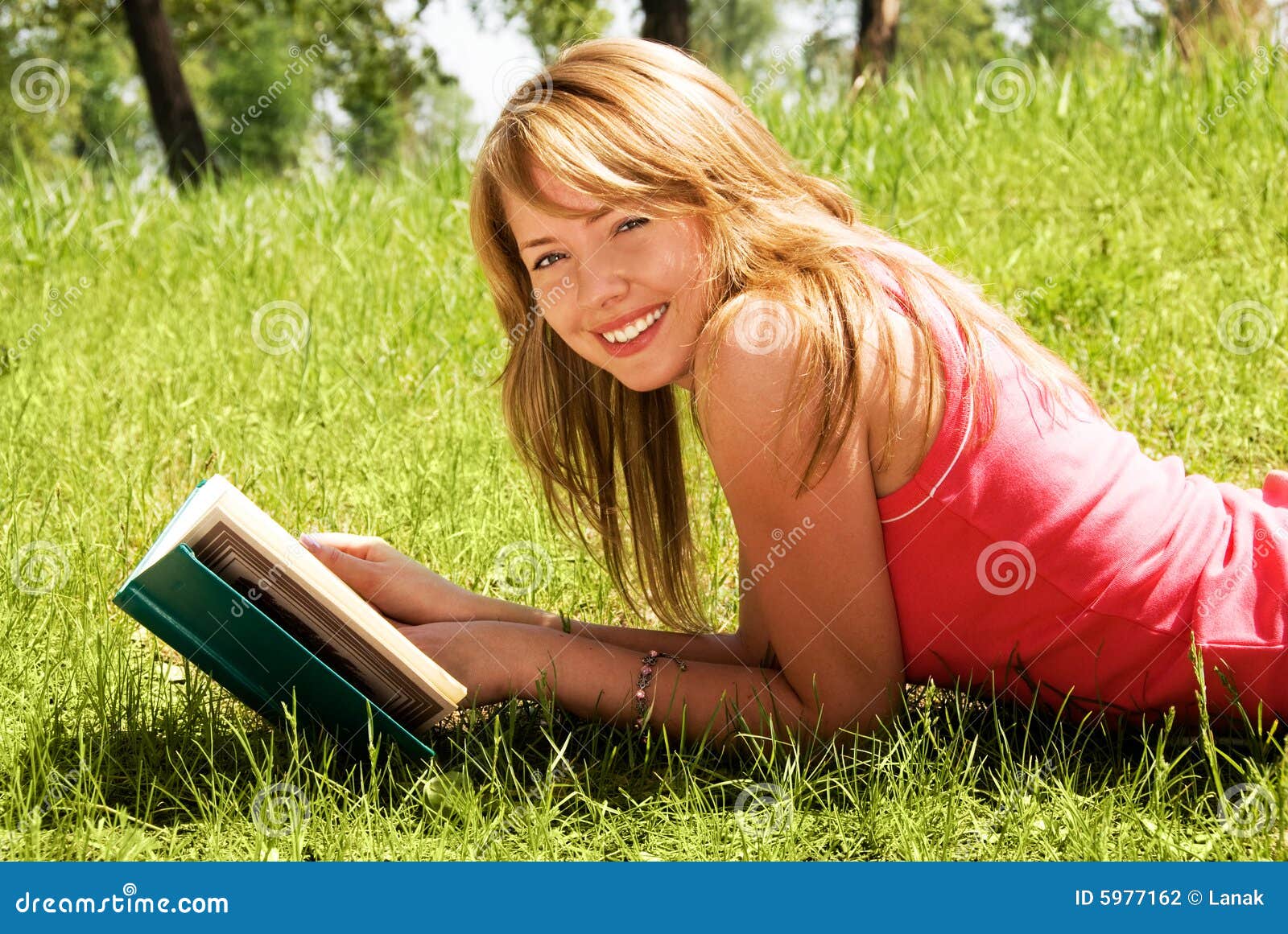Girl reading a book stock photo. Image of reading, caucasian - 5977162