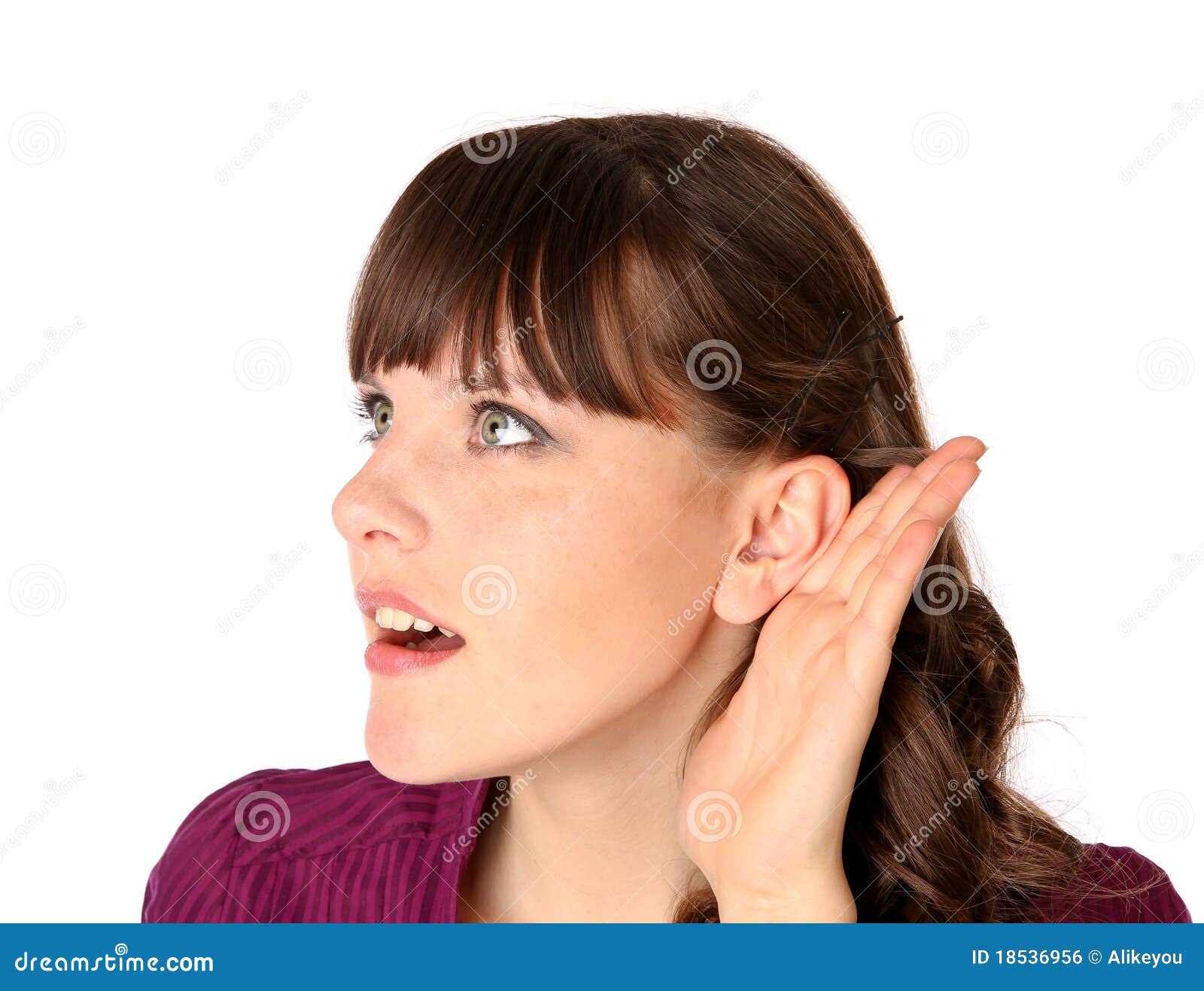 Girl is Ready To Hear Your Secret Stock Photo - Image of child, cute ...