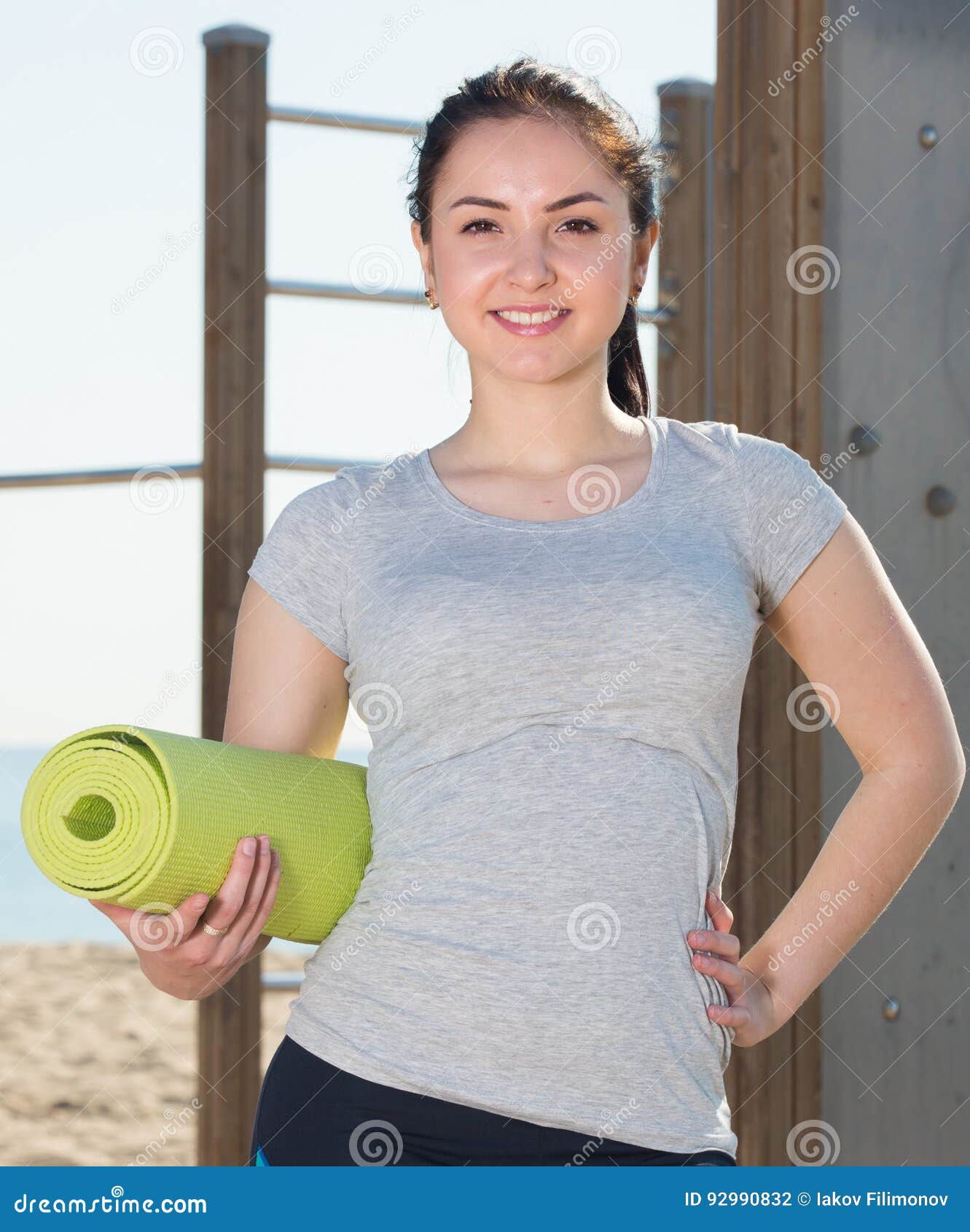 Girl Ready To Start Training Stock Photo - Image of nature, lifestyle ...