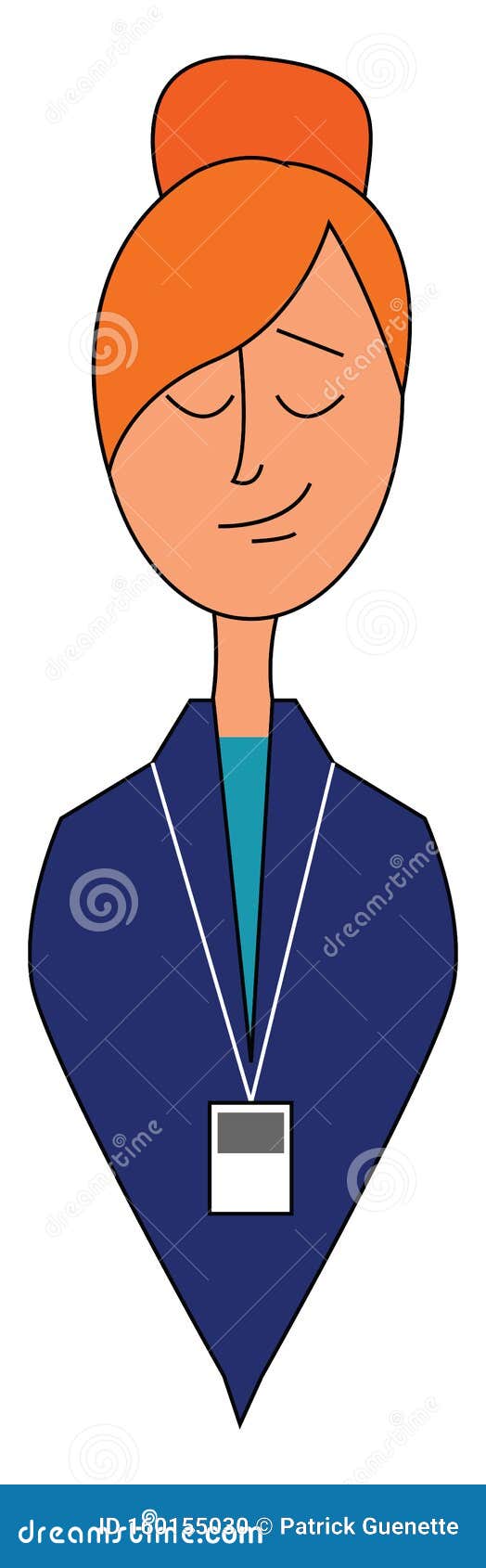 Girl Ready for Work Vector Illustration Stock Vector - Illustration of ...