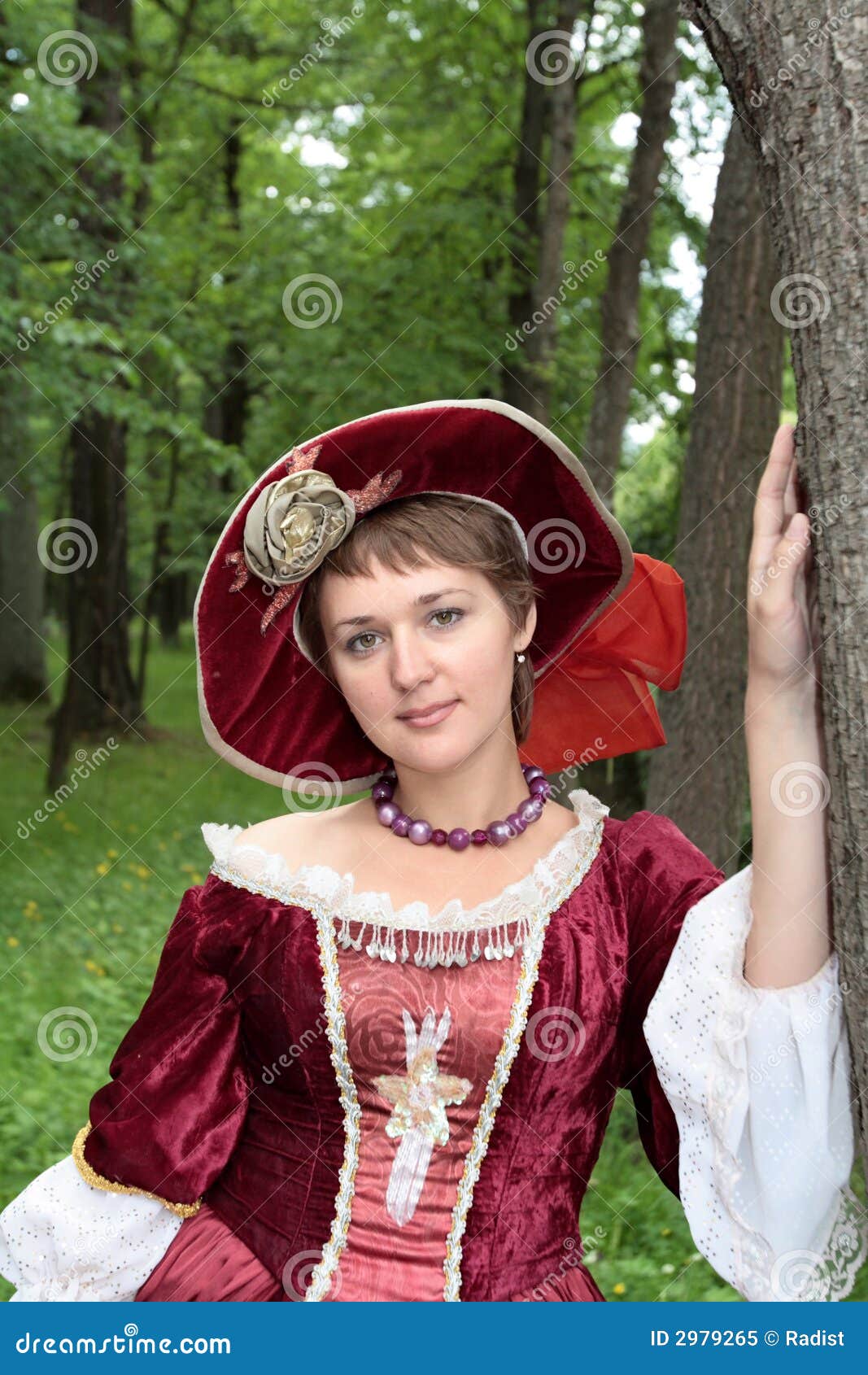 Girl in red bonnet stock image. Image of fashion, beautiful - 2979265