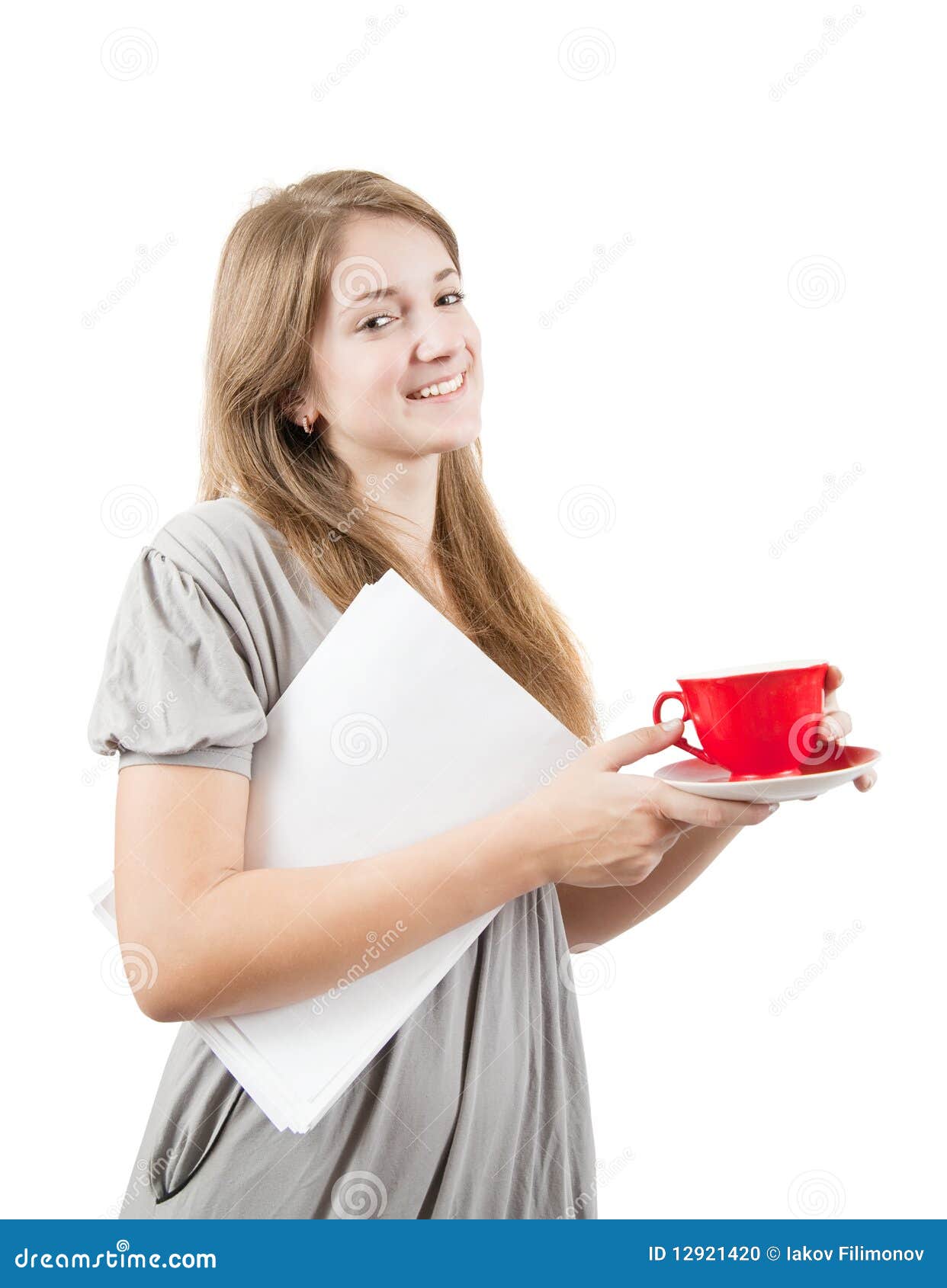 Girl with red cup stock photo. Image of girl, beautiful - 12921420
