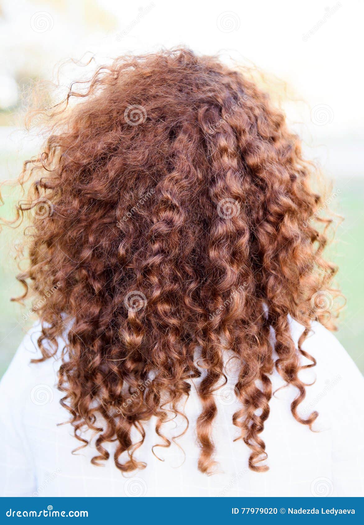 Girl with red curly hair stock photo. Image of female - 77979020