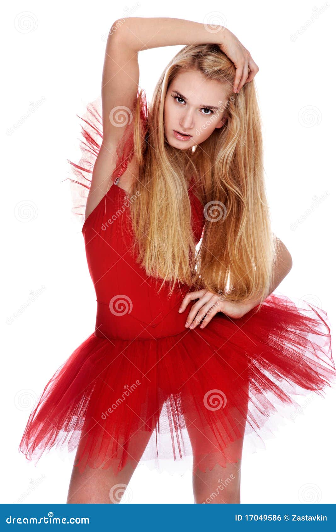Girl in red dress stock photo. Image of woman, white - 17049586
