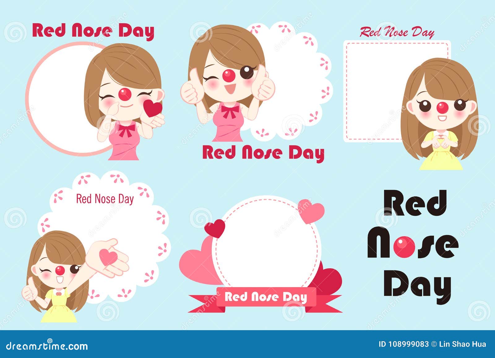 Goofy Girl, Icon Vector Illustration | CartoonDealer.com #258927718